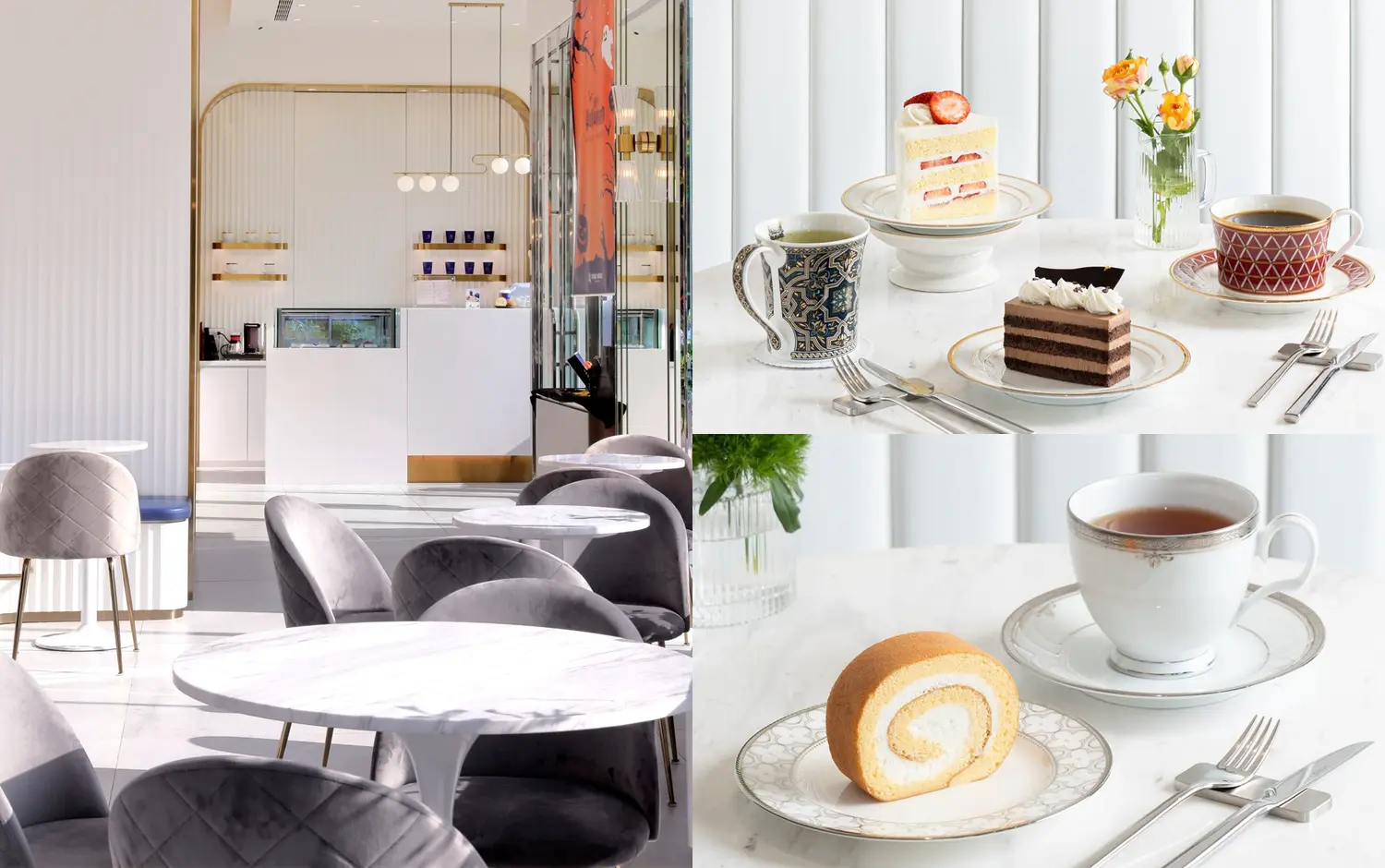 和媽媽來場午茶約會！全台首間YOKU MOKU café，大理石桌面+落地窗根本網美咖啡廳！日本同款的生乳捲、經典午茶蛋糕只有旗艦店吃的到｜新光三越 | 新光百貨首頁 | 最新優惠 | SKM官方網站